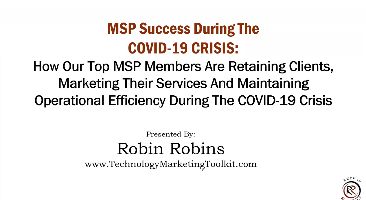 How Top MSP Members Are Retaining Clients, Marketing Their Services And ...